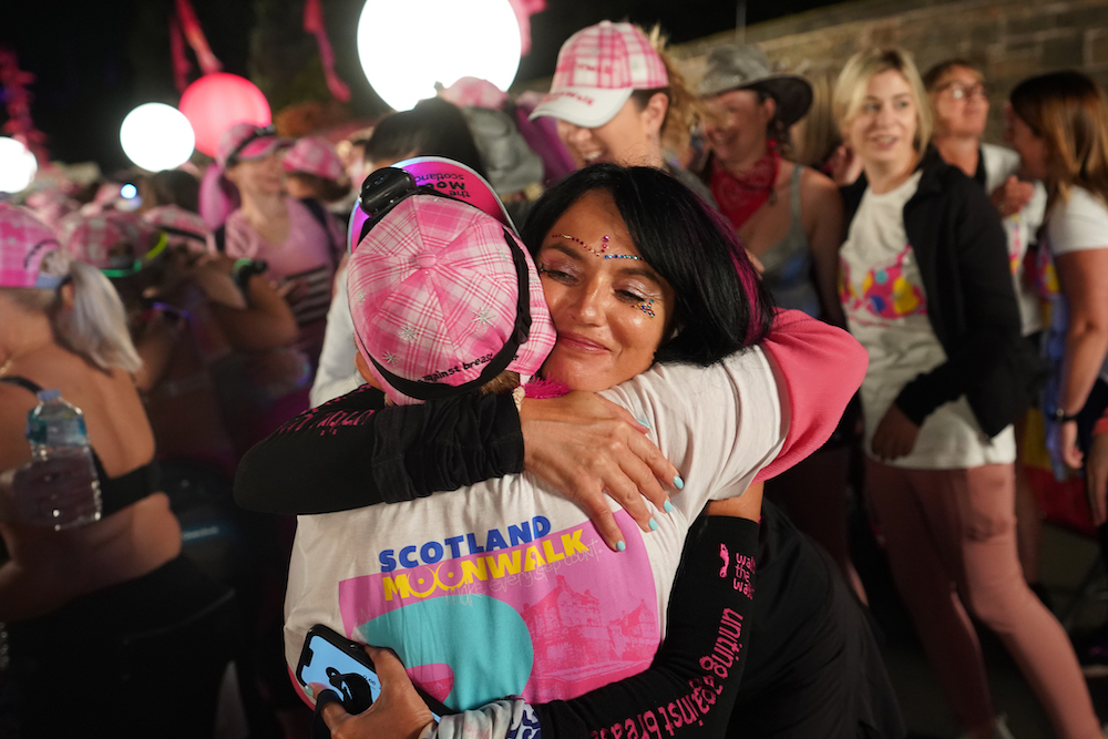 Pictured: The iconic MoonWalk Scotland lights up the night-time streets ...