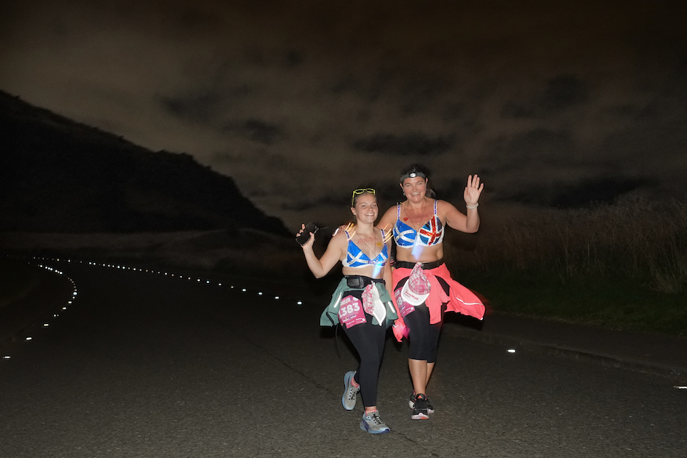 Pictured: The iconic MoonWalk Scotland lights up the night-time streets ...